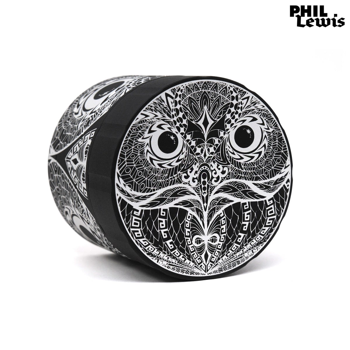 Phil Lewis Owl Eyes Laser Etch Homegrown Standard Grinder – Cali Crusher